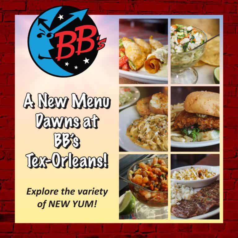 A New Menu Dawns at BB’s Tex-Orleans - BB's Tex-Orleans